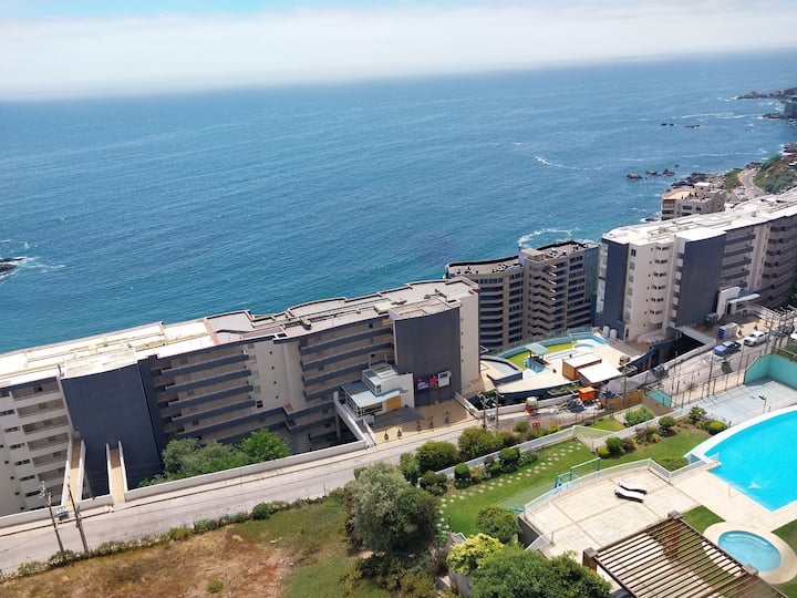 Depto En Reñaca Con Hermosa Vista Al Mar - Concón