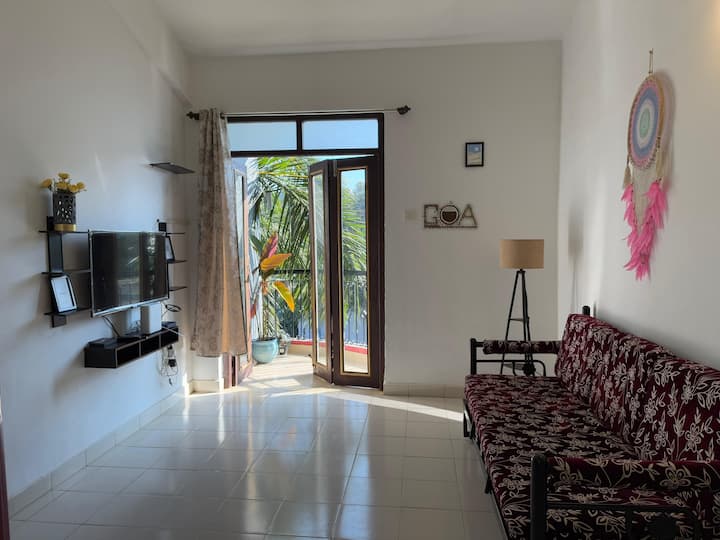 Panda Stays - Cozy 2bhk Near Candolim Beach. - Goa
