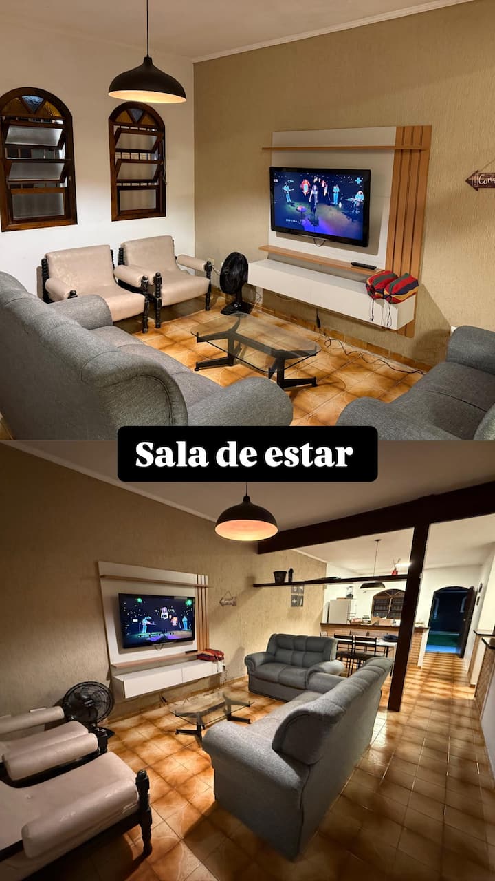 Casa 350m Da Praia+petfriendly+área Gourmet+4vagas - Caraguatatuba