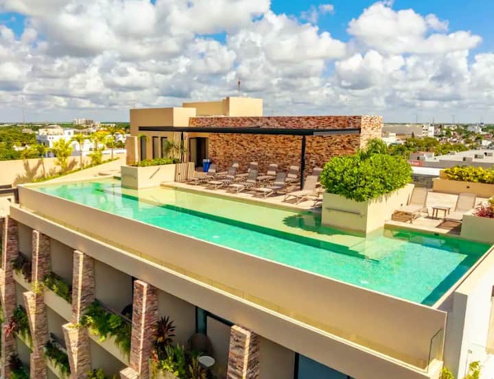 Departamento Moderno Cerca De La Playa - Riviera Maya