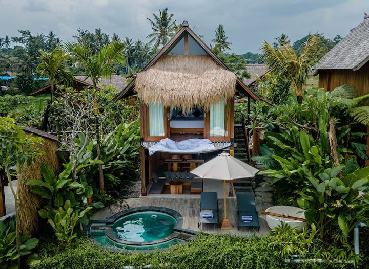 Luxurious Hut With Plunge Pool & Hammock In Ubud - Bali