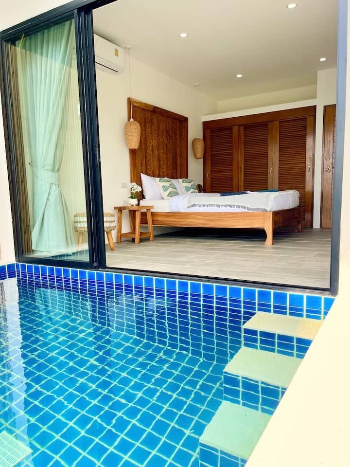 Private Pool & Oceanview – 1br Emerald Villa C6 - Ko Samui