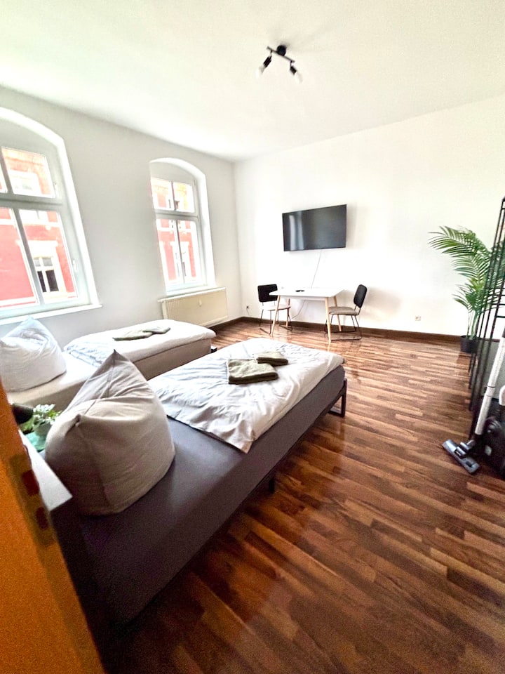 Monteurwohnung - Wlan, Waschmaschine, Smart-tv - Zeitz