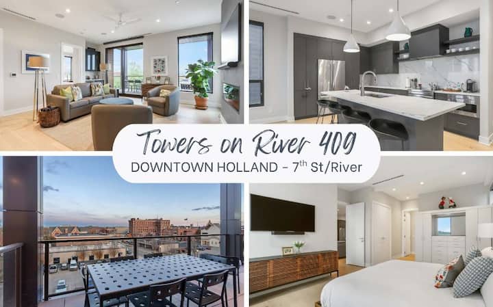 Holland Downtown Lux Condo: City Views, King Bed - Holland Tulip Time Festival