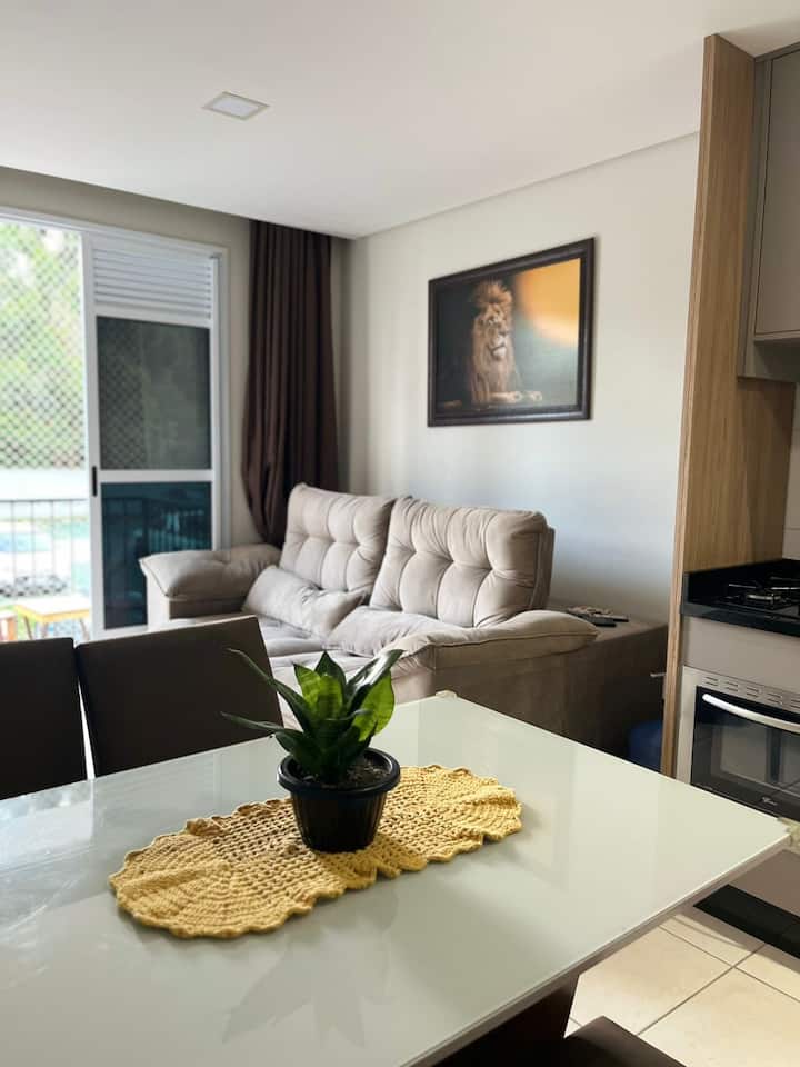 Apartamento Com Piscina E 3 Minutos Da Praia. - Palhoça