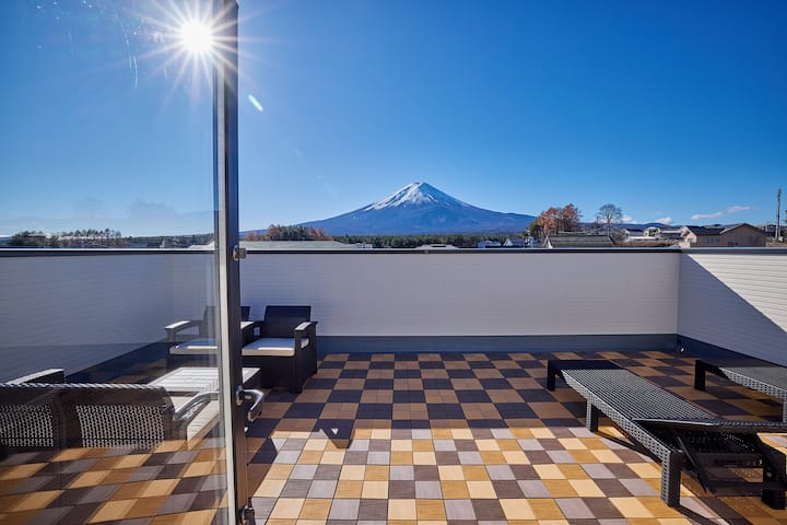 富士山と共に暮らすように過ごすサウナ・ジャグジー・85インチtv付きの新築宿。屋上絶景富士山ビュー - Mont Fuji