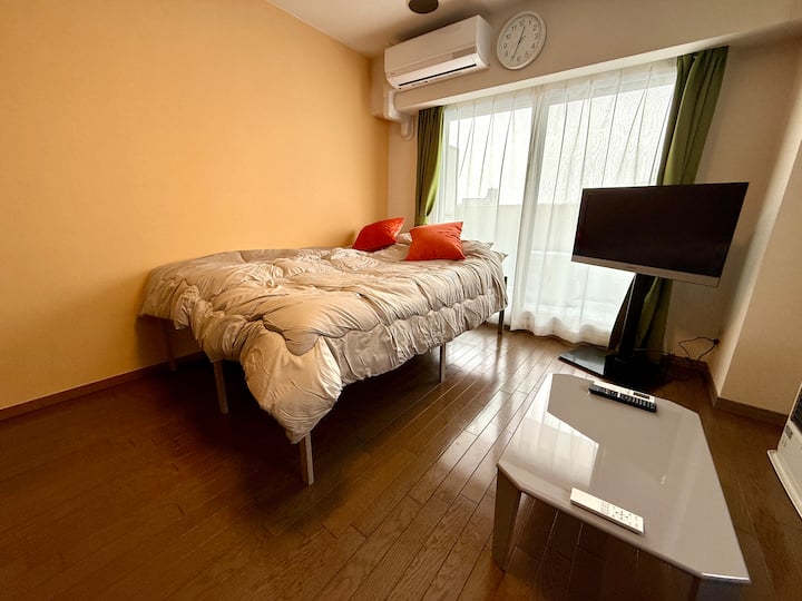 8-1閑静なエリア 豊平川目の前でゆったりと静かな旅行可能 - Sapporo