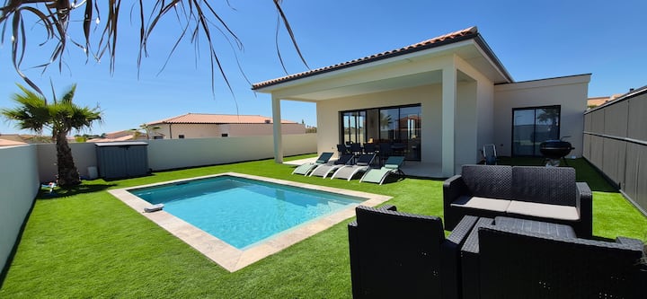 Villa Neuve Hemera , 8 Couchages, Piscine & Plage - Portiragnes