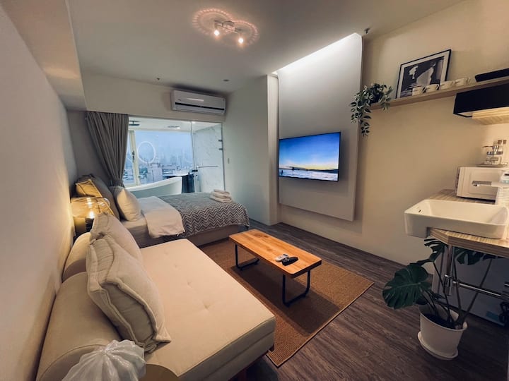 D1 Starry Sky高樓浴缸宅/101view/簡廚 - Taipei