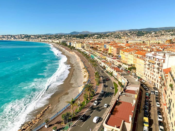 Lumineux Studio Avec Son Toit Terrasse Vue Mer - Nice