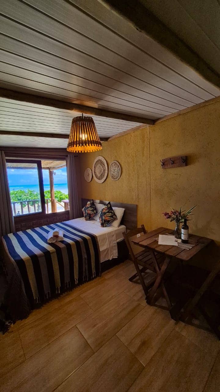 Chalé Japara - Vista Mar Ar-condic E Roupa De Cama - Bahía