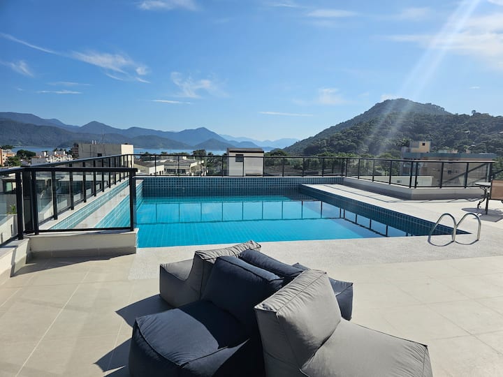 Studio412 Elegância Piscina Vista Mar - Ubatuba