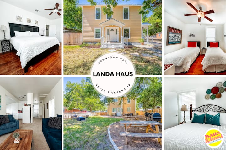 Landa Haus: 4b/2b Downtown Nb- Walk Everywhere - New Braunfels, TX