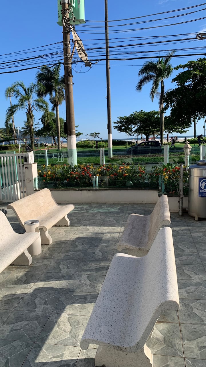 Apartamento Pé Na Areia Em Av. Da Praia Em Santos - Santos State