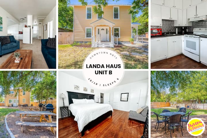 Landa Haus Unit B: 2b/1b -Dtown Nb Walk Everywhere - New Braunfels, TX