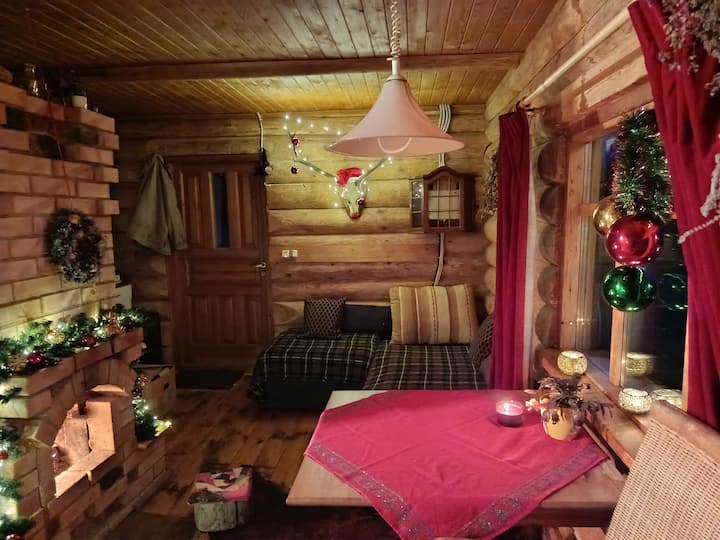 Cabin With A Sauna& Pond+a Hot Tub(additional Fee) - Lettland