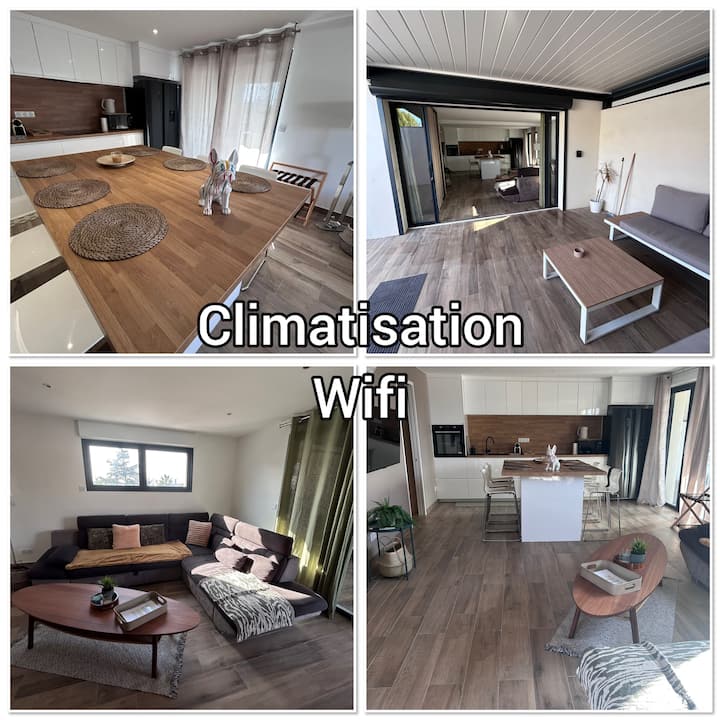 Chic & Cozy Appart T3 Climatisé Au Calme - Bouzigues