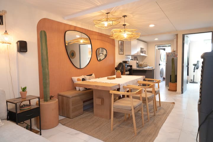 Desertic Chic Cdmx Apt Cute Balcony & Tv Projector - Mexico