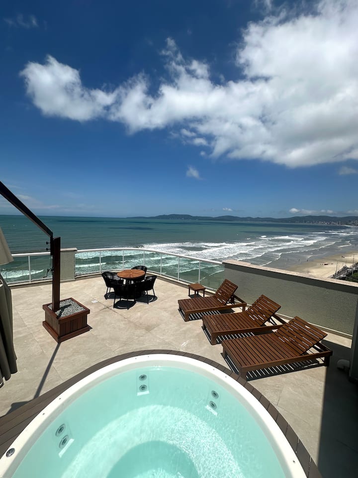 Cobertura Pé Na Areia Meia Praia - Porto Belo