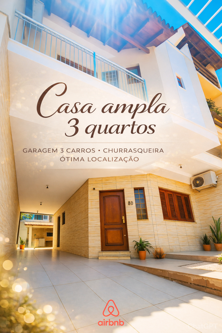 Casa Espaçosa Com Garagem 3quartos Ar Condicionado - Canoas