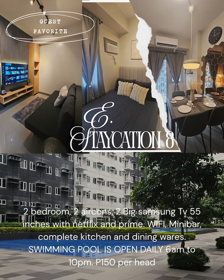 Charm New Cozy 2br W/ Balcony & Resort Amenities - Cainta