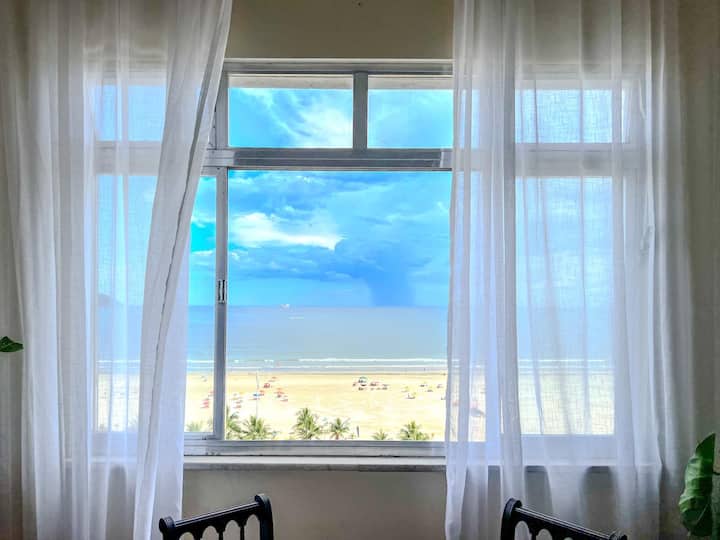 Vista Mar Incrível |Estacionamento |Próx De Santos - São Vicente