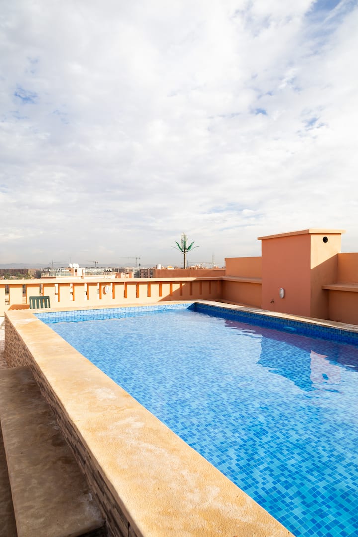 Centre Guéliz - Piscine, Spa, Salle De Sport, Iptv - Marrakesh
