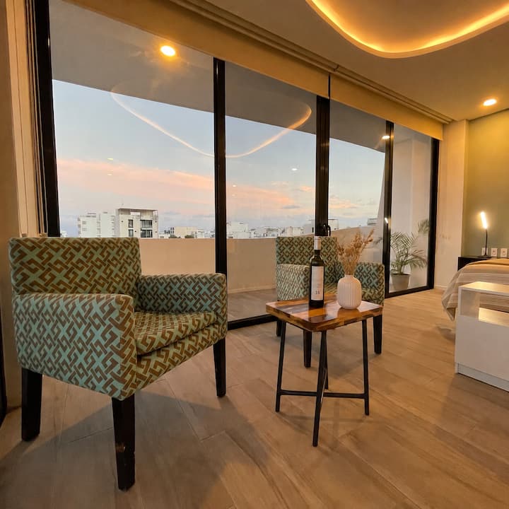 Romantic Penthouse • Private Terrace •Rooftop Pool - Playa del Carmen