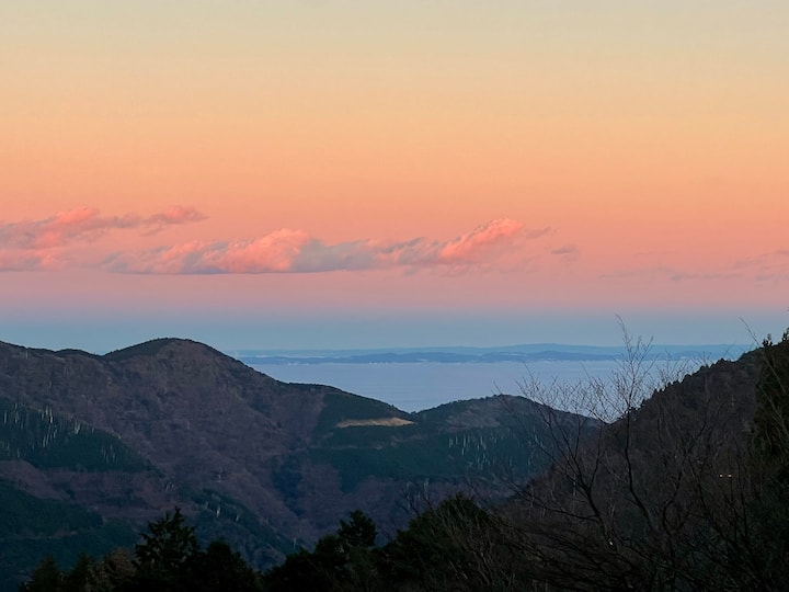 【165㎡絶景温泉/4台駐車】箱根連山一望｜2x2m天然温泉｜12名可｜bbq - Hakone