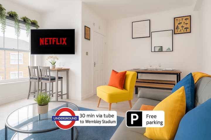 Modern Apartment With 3beds & Parking Near Wembley - Edgware