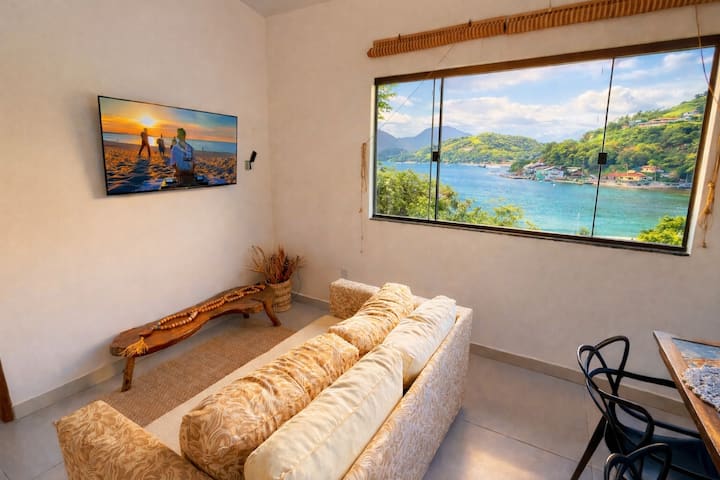 Flat Beira-mar Com Vista Em Angra | 3 Praias A Pé - Ilha Grande