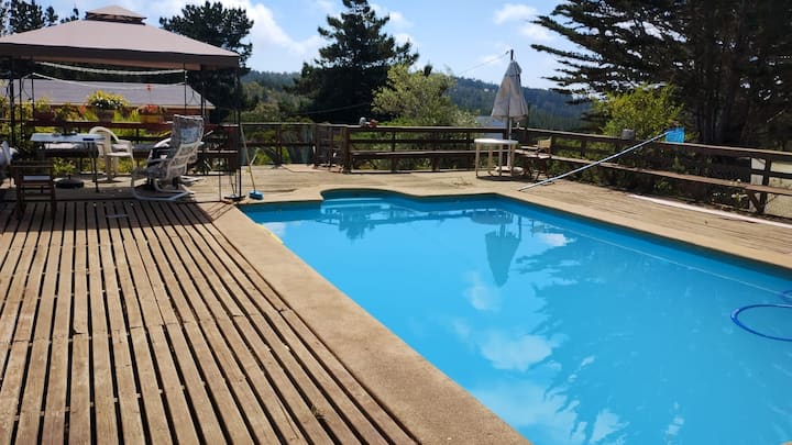 Cabaña Para 5 Huéspedes Con Piscina Compartida - El Tabo