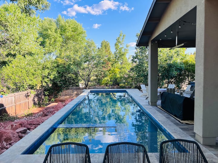 Modern Build With Heated Salt Pool, Spa, Firepit - Sedona, AZ