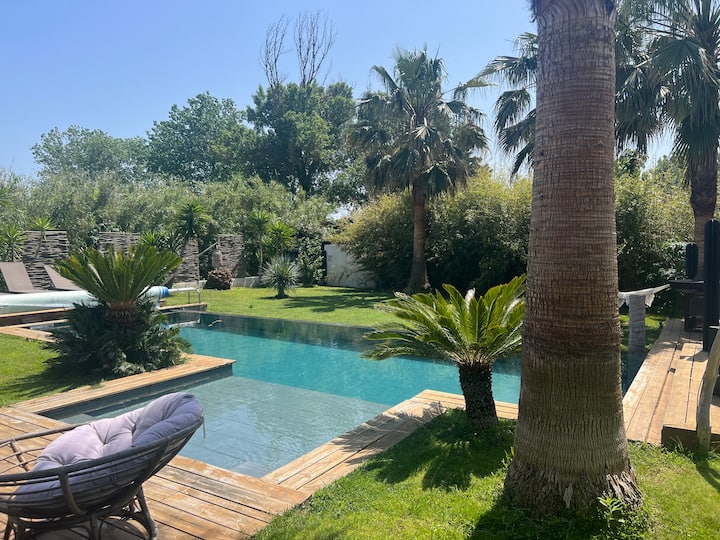 Villa Camarina 50 M De La Mer Piscine Chauffée - Agde