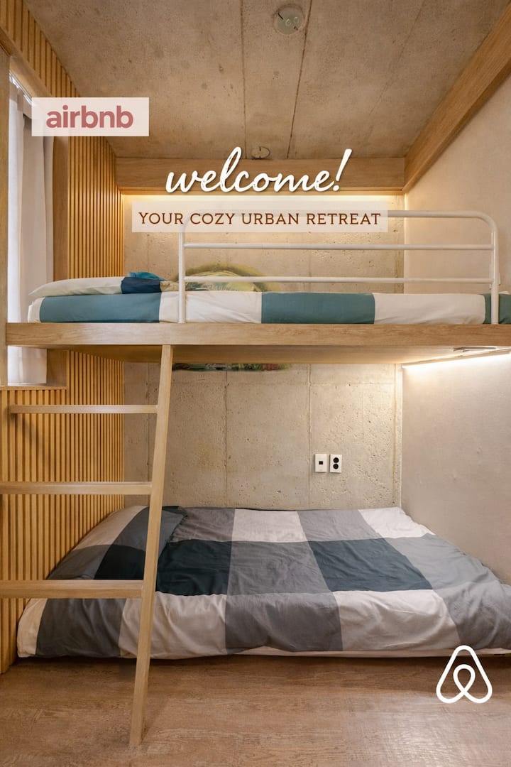 [특가]Gaon44/가성비 전용욕실+주방/홍대/영등포/여의도/2 5호선 환승/엘베/2층침대 - South Korea