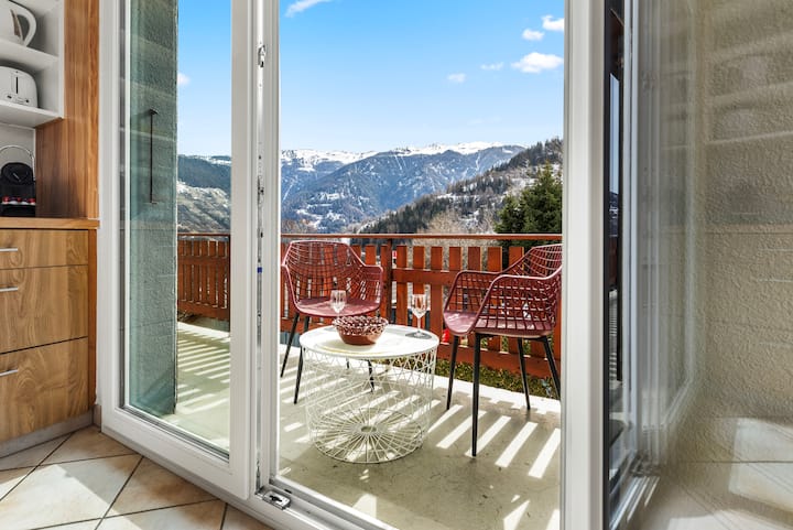 Nendaz : 3br • Vue Alpine & Balcon • 8 Pers - Nendaz
