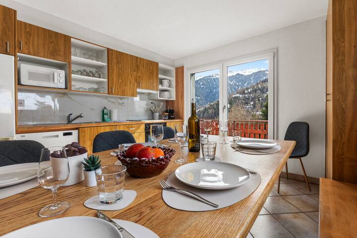 Nendaz: 3br  Alpine View & Balcony  8 People - Sion