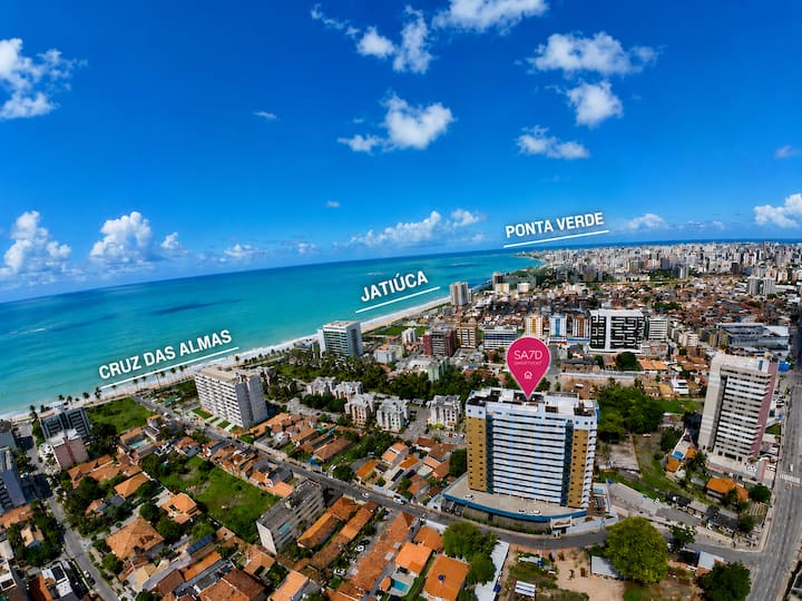 Wv508 - Ar Na Sala/vista Mar/ Vizinho Ao Shopping - Alagoas (estado)