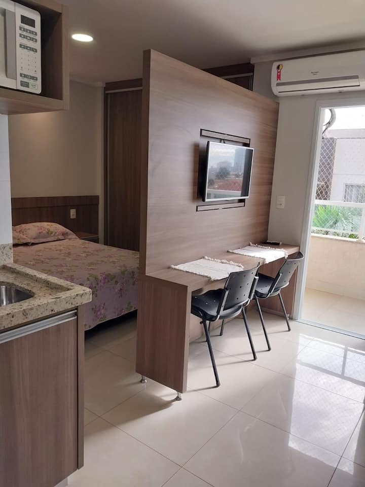 Flat Havard Tower/ar Condicionado/estacionamento. - Rio Verde