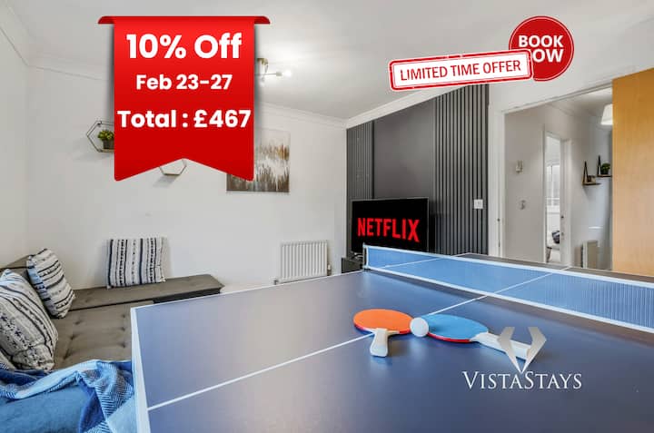10% Off Fri–sun Stay | Pool Table & Ps4 - イギリス マンチェスター