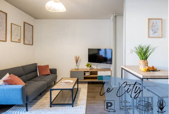 Le City - Parking Sécurisé & Terrasse Cosy - Rodez