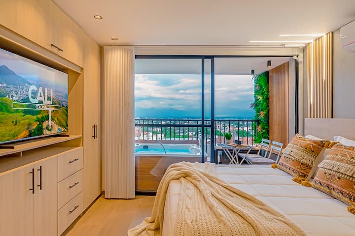 H304i Oasis De Lujo | Jacuzzi Privado Y Vistas Top - Cali