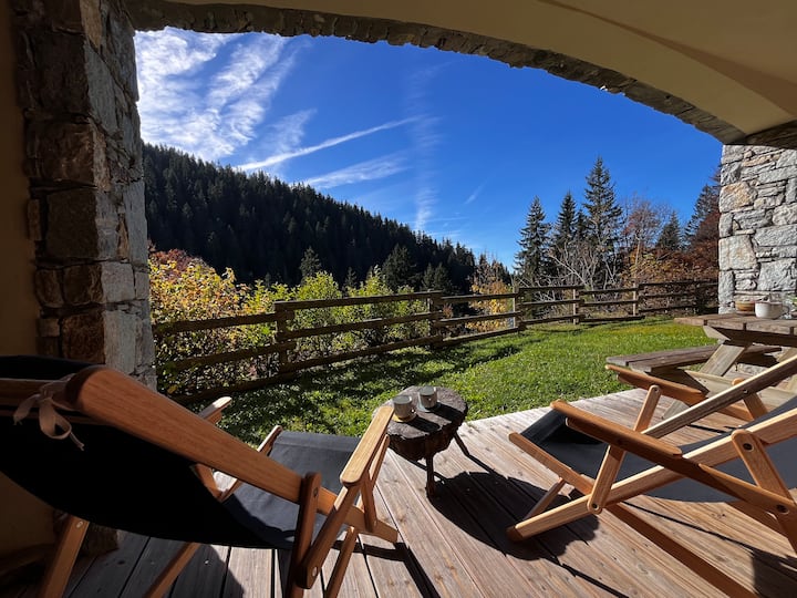Appart De Charme 6 Pers, Piscine, Près Des Pistes. - Notre-Dame-de-Bellecombe
