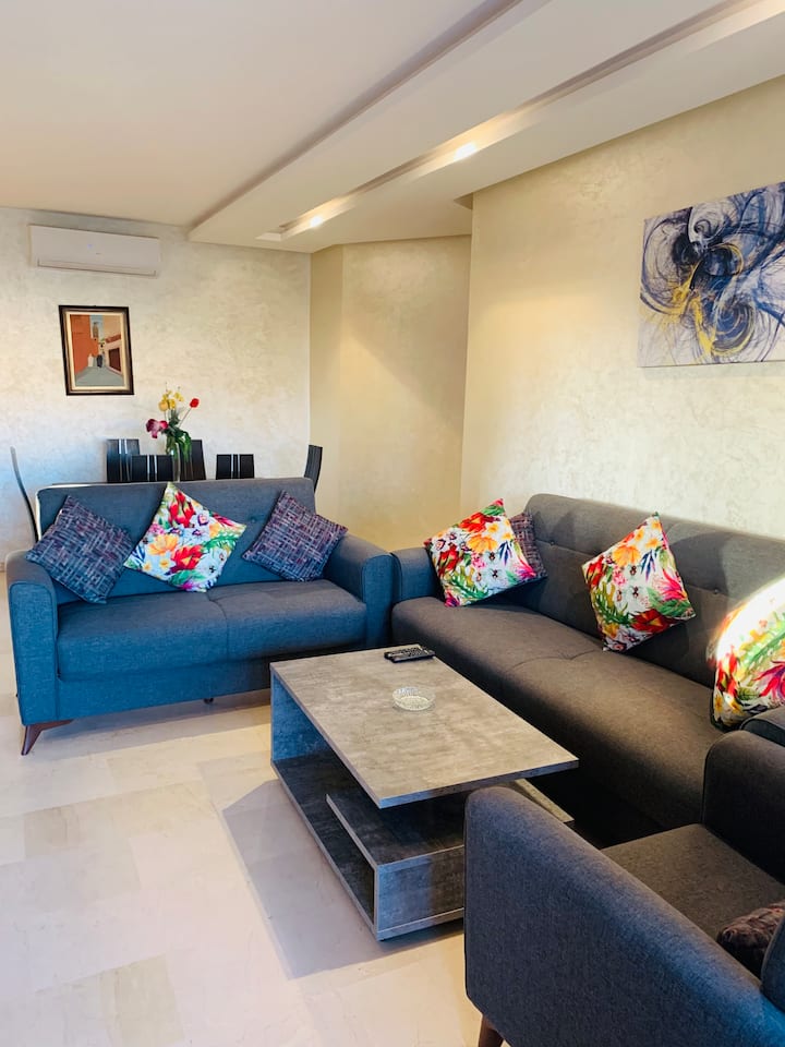 Appartement Prestigia Neuf 3 Chambres Vue Piscines - Marrakesh