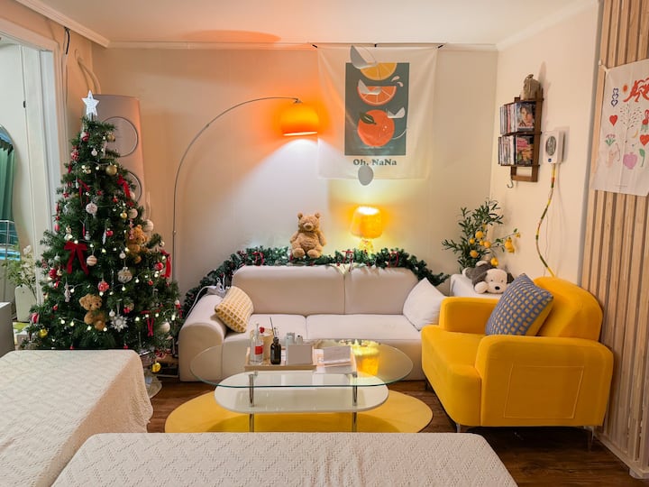 [San's Stay] 와인 무료 제공/크리스마스 트리/빔프로젝터/조식 제공/라면 제공 - 관양2동