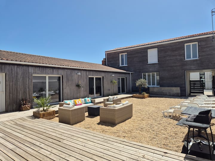 Plages & Commerces à Pied - 6 Chambres + Mezzanine - La Faute-sur-Mer