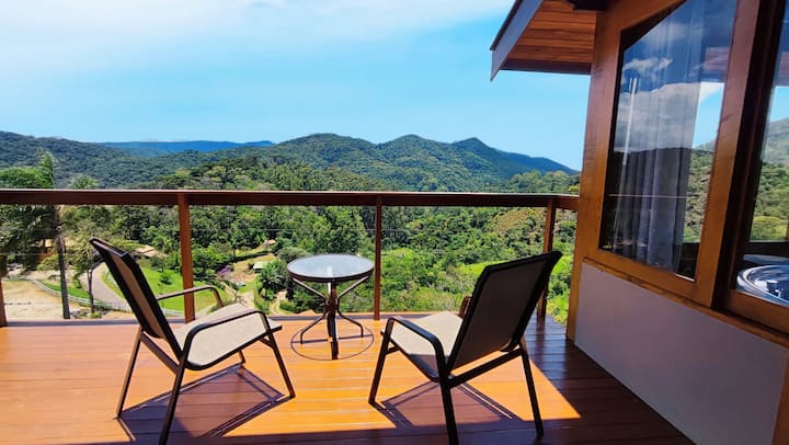 Chalé Nas Alturas - Vista Incrível 1 Km Do Centro - Santo Antônio do Pinhal