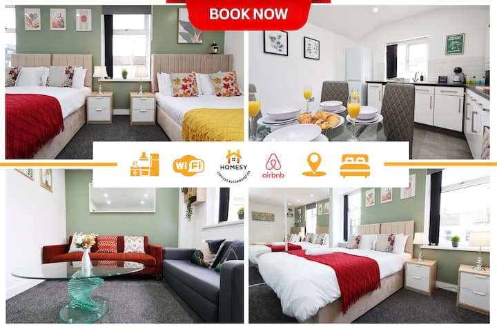 Comfy 1bed Apartment-central Location Near Stadium - Barry