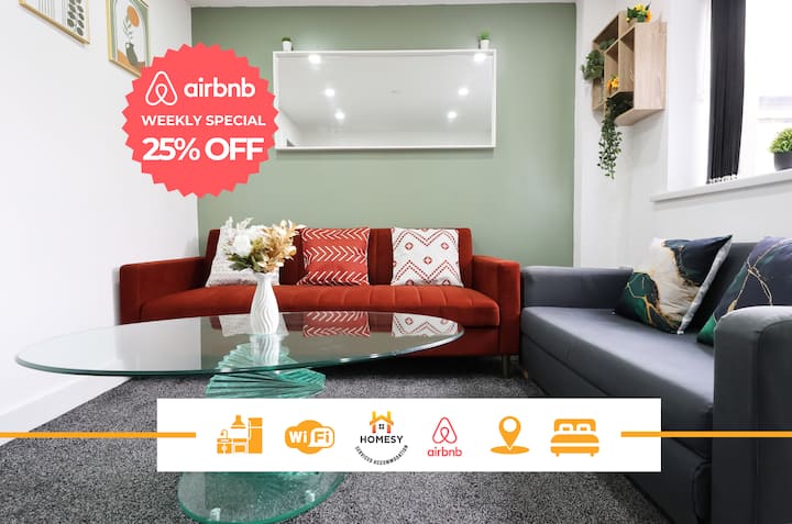35%off|7nights|relocation|wifi|parking|sleeps6 - Cardiff