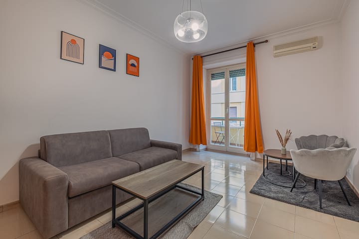 [Orange • Blue House]1bedr • Metro Re Di Roma •A/c - Rom